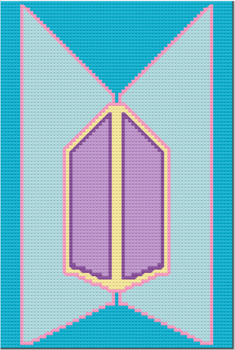 New Free BTS Logo Pattern – Mell Makes Crafts